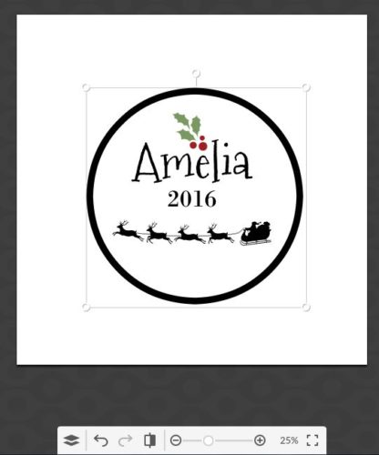 How to Design Name Cards for Photo Ornaments | Feeding Our Flamingos